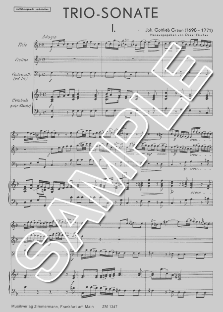 ムラマツフルート｜TRIO-SONATE: 楽譜