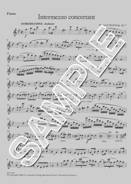 ムラマツフルート｜TRIO OP.7,INTERMEZZO CONCERTANT: 楽譜