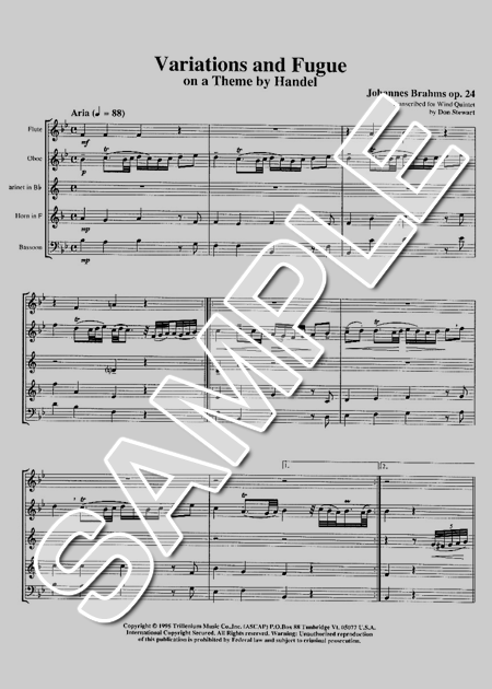 ムラマツフルート｜VARIATIONS & FUGUE ON A THEME BY HANDEL OP.24,SCORE (ARR ...