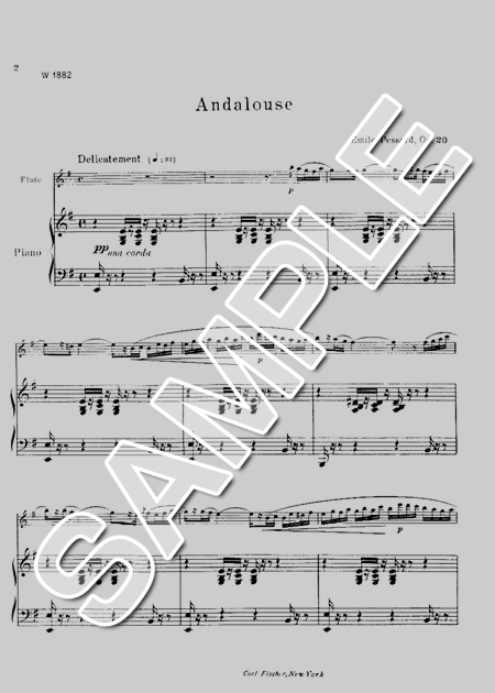 ムラマツフルート｜ANDALOUSE,OP.20: 楽譜