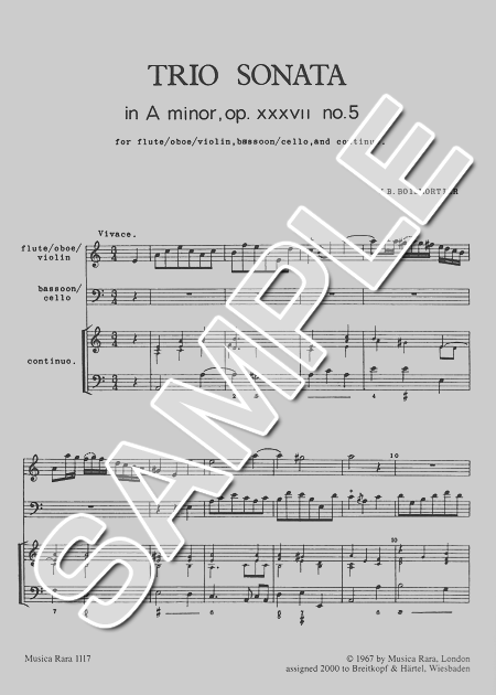 ムラマツフルート｜TRIO A-MOLL,OP.37/5: 楽譜
