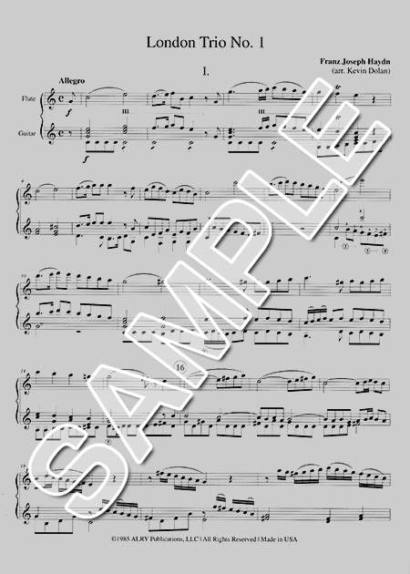 ムラマツフルート｜LONDON TRIO NO.1: 楽譜