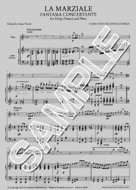 ムラマツフルート｜LA MARZIALE ; FANTASIA CONCERTANTE: 楽譜