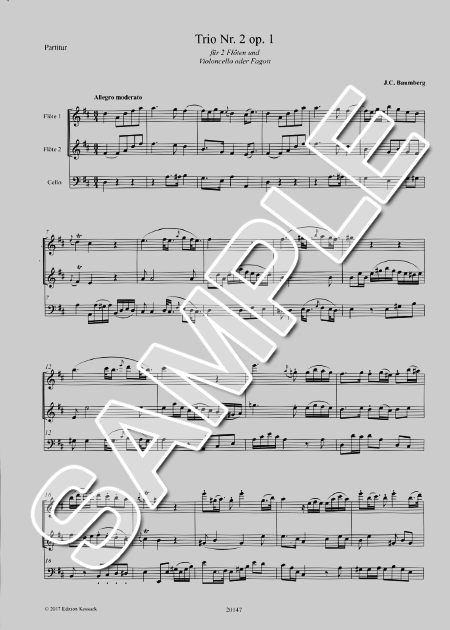 ムラマツフルート｜TRIO OP.1 NR.2 SCORE & PARTS: 楽譜