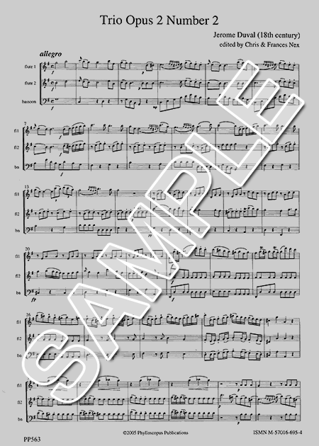 ムラマツフルート｜TRIO OP.2 NO.2, SCORE & PARTS: 楽譜