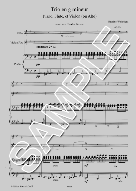 ムラマツフルート｜TRIO OP.95 G-MOLL: 楽譜