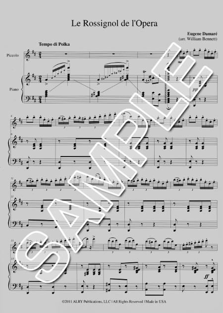 ムラマツフルート｜LE ROSSIGNOL DE L’OPERA (ARR.BENNETT): 楽譜