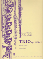 ムラマツフルート｜TRIO,OP.10/1: 楽譜
