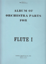 ムラマツフルート｜ALBUM OF ORCHESTRA PARTS FOR FLUTE: 楽譜