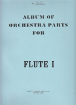 ムラマツフルート｜ALBUM OF ORCHESTRA PARTS FOR FLUTE: 楽譜