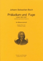 ムラマツフルート｜PRALUDIUM UND FUGE B-MOLL BWV867, SCORE & PARTS (ARR.VITALIS): 楽譜